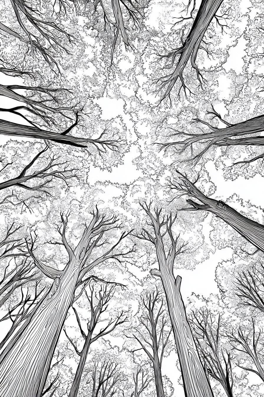 30 Elegant Nature Coloring Pages for Adults - Brighter Craft