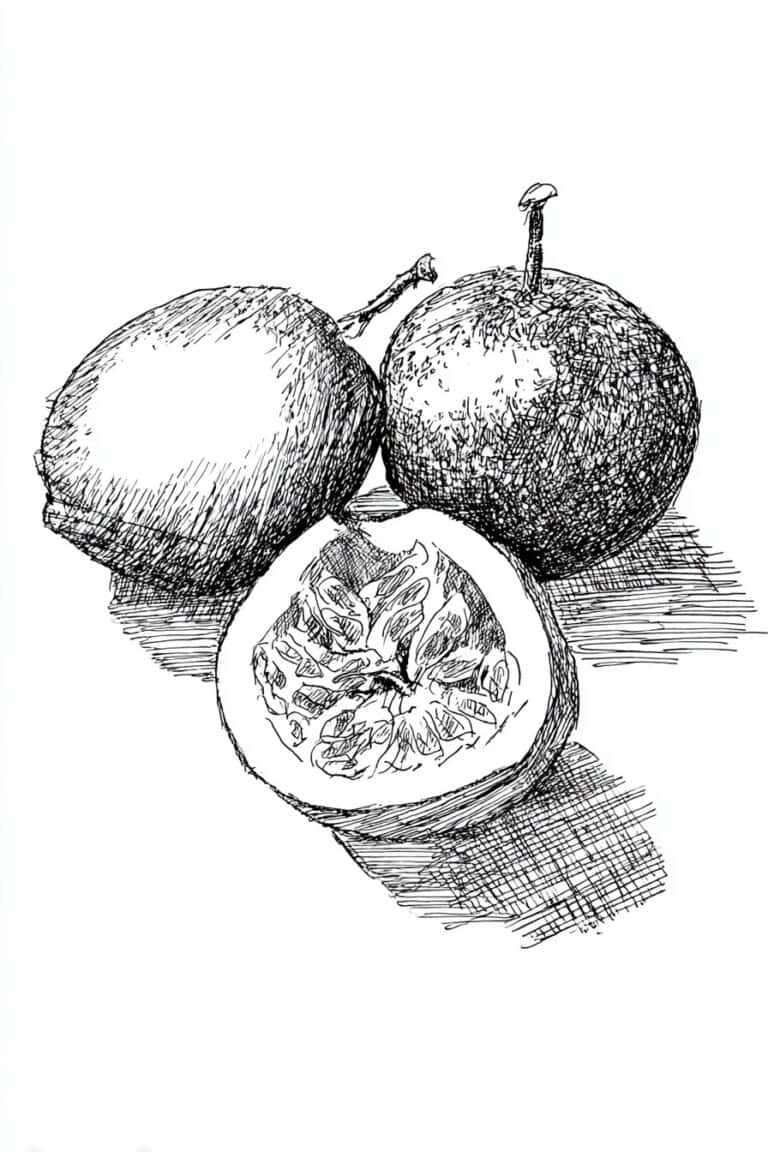 25 Easy Tropical Fruit Drawing Ideas for Your Sketchbook - Brighter Craft