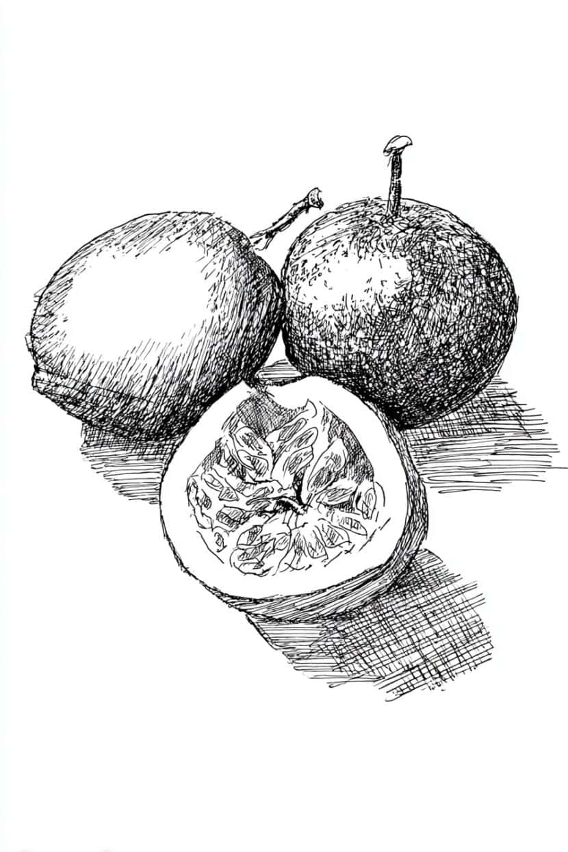25 Easy Tropical Fruit Drawing Ideas for Your Sketchbook - Brighter Craft
