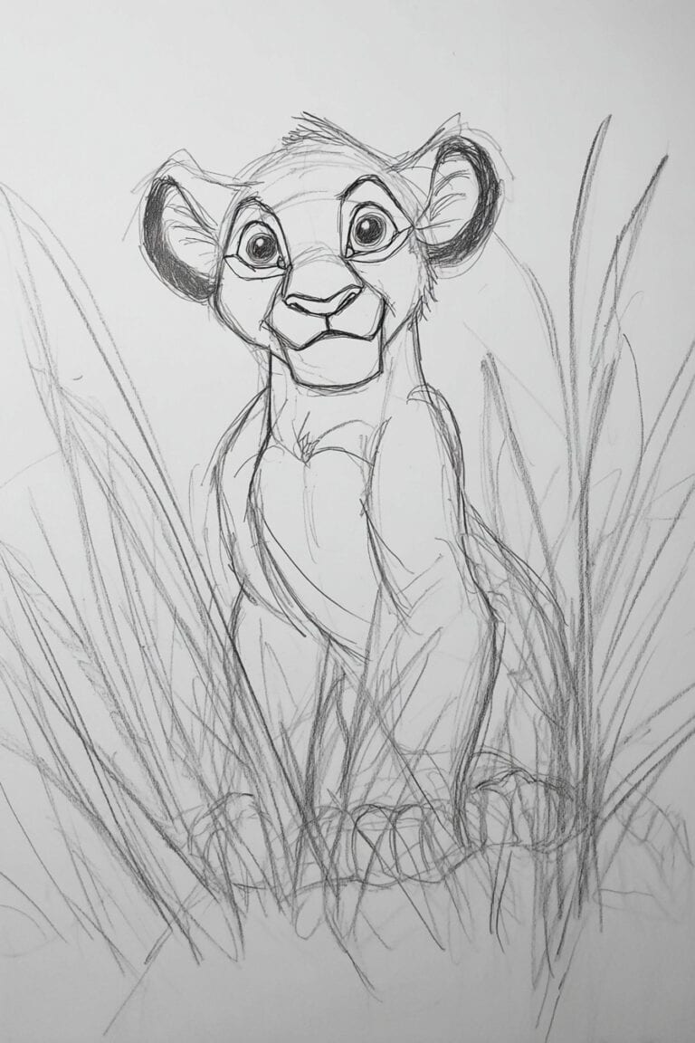 20 Cute Baby Disney Character Pencil Sketch Ideas to Melt Your Heart ...