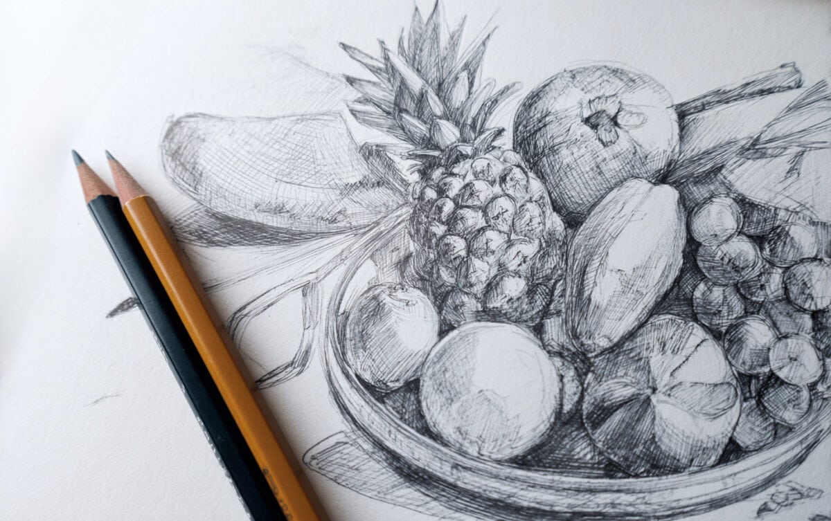 25 Easy Tropical Fruit Drawing Ideas for Your Sketchbook - Brighter Craft