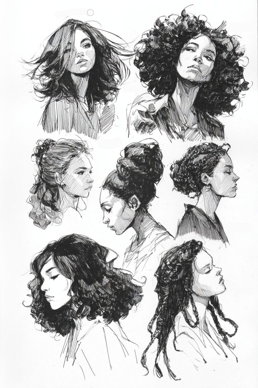 25 Aesthetic Pen Sketch Ideas for a Stylish Art Journal - Brighter Craft