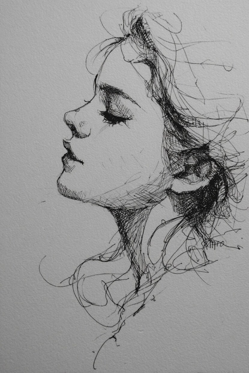25 Aesthetic Pen Sketch Ideas for a Stylish Art Journal - Brighter Craft