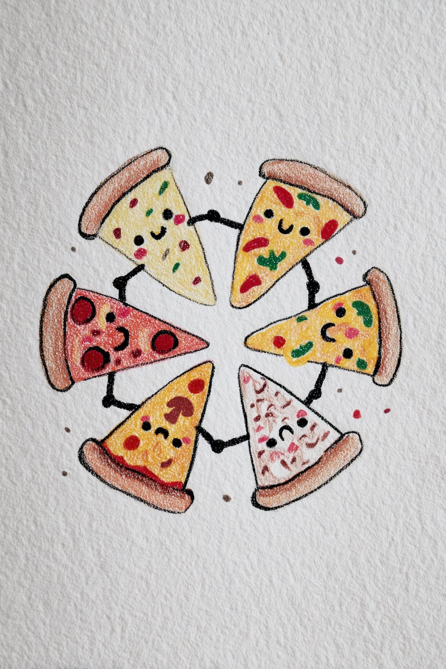 25 Simple and Fun Food Doodles Anyone Can Draw - Brighter Craft