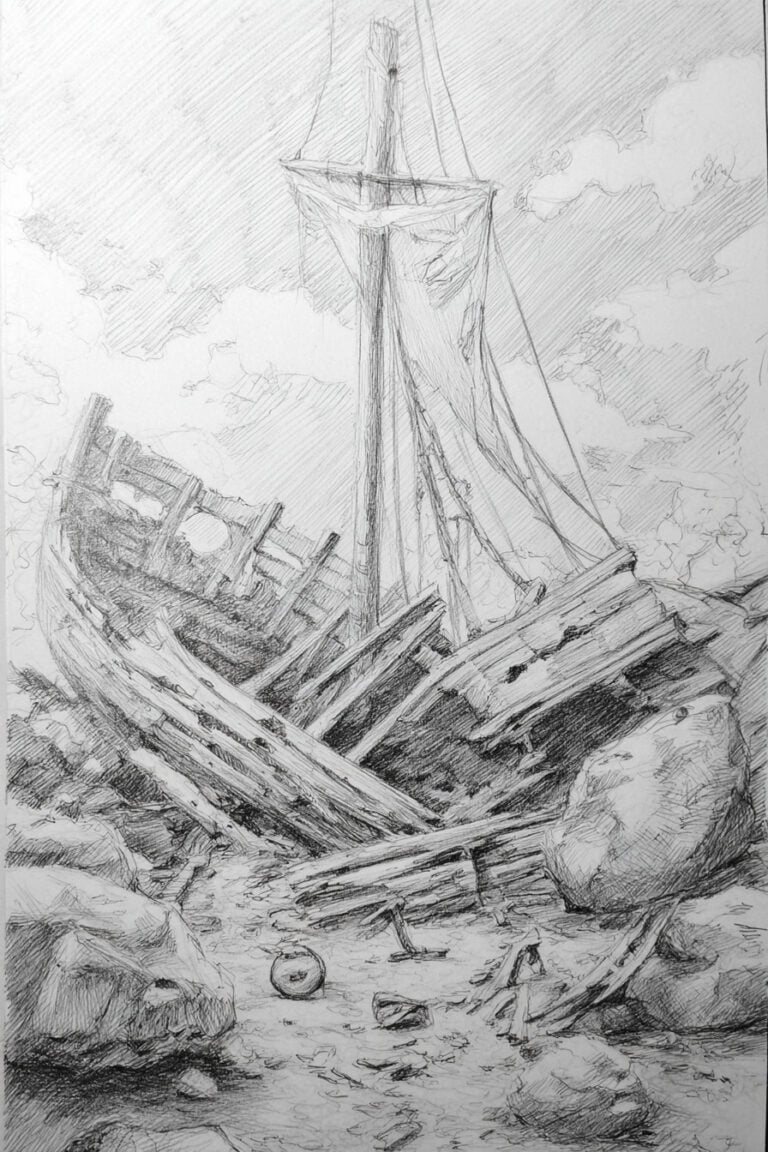 25 Life Drawing Sketch Ideas Inspired by the Sea - Brighter Craft