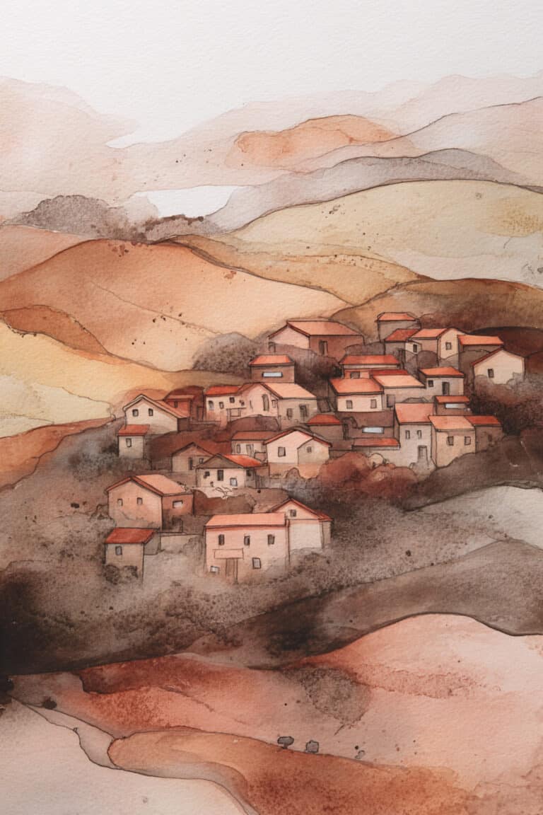 25 Loose Watercolor Village Scenes for Beginners - Brighter Craft