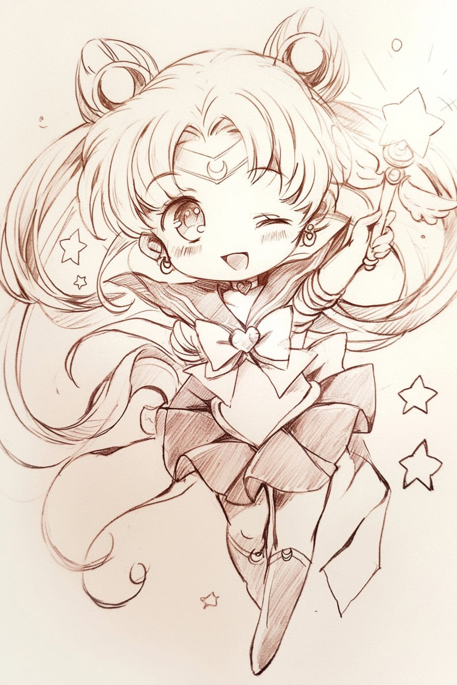 25 Cute Anime-Inspired Doodles to Draw in Your Sketchbook - Brighter Craft