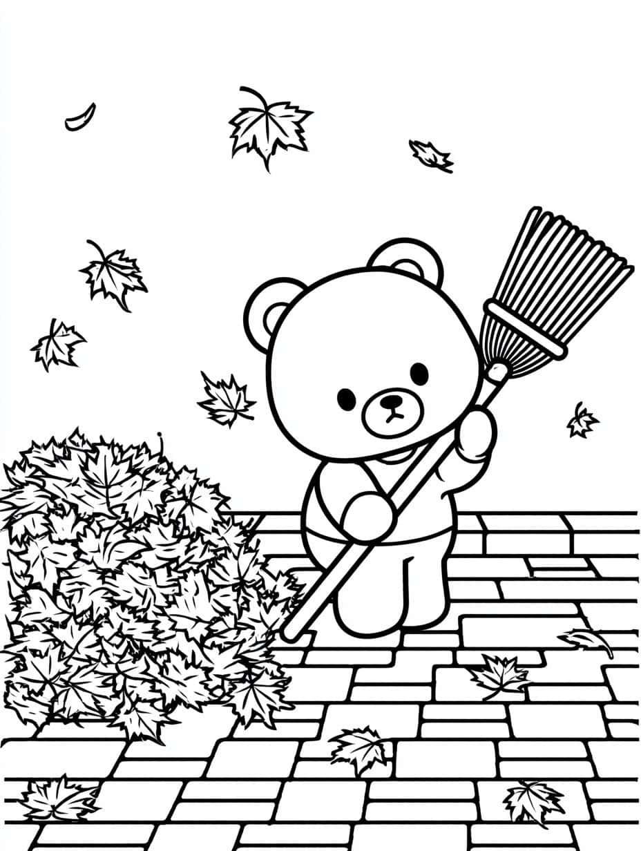 25 Adorable Easy Cute Autumn Coloring Sheets to Warm Up Your Sketchbook ...