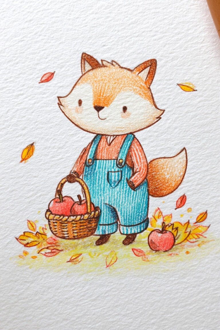 30 Irresistible Cute Animal Doodles in Autumn Outfits to Spark ...