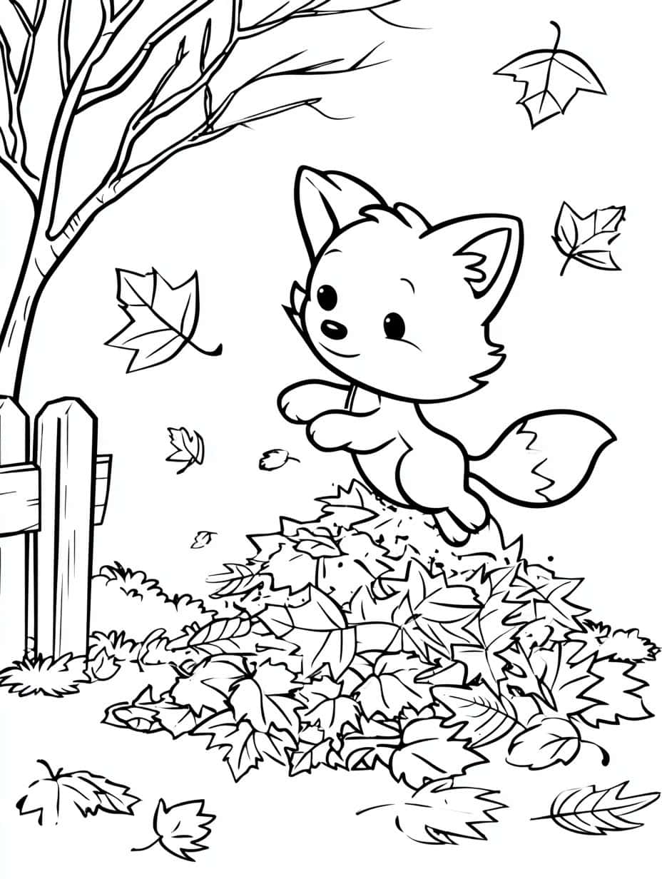 25 Adorable Easy Cute Autumn Coloring Sheets to Warm Up Your Sketchbook ...