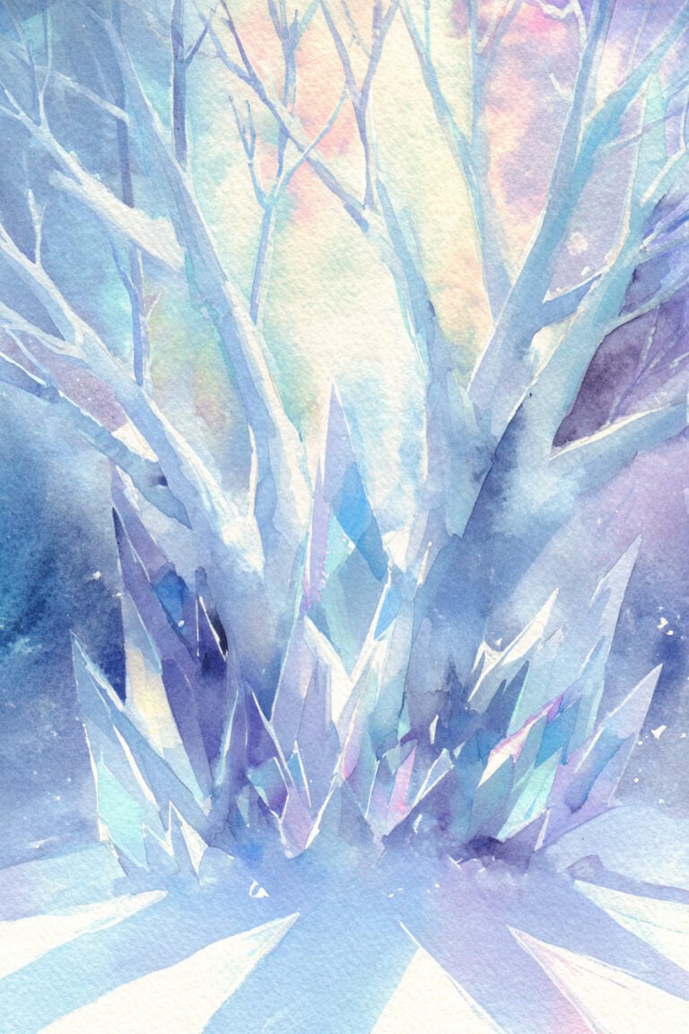 25 Dreamy Winter Watercolor Landscapes to Spark Creativity - Brighter Craft