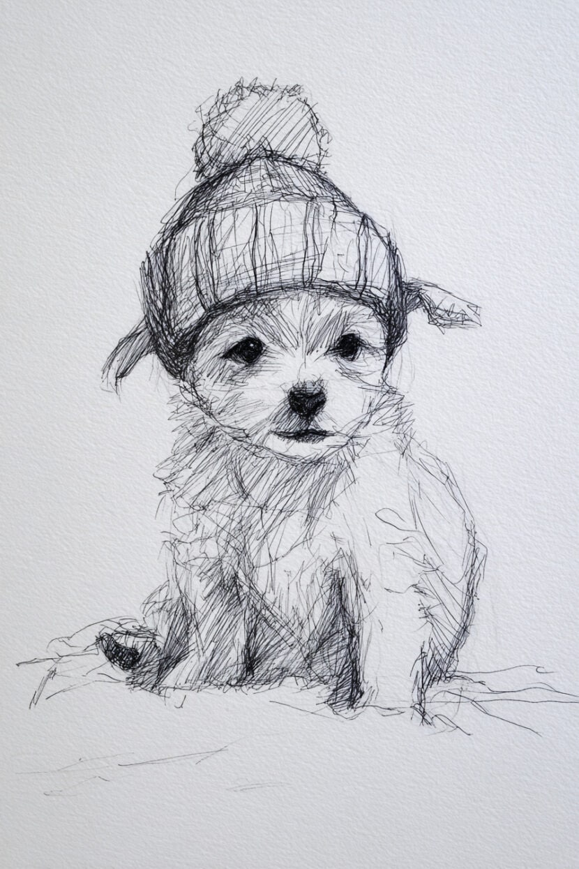 25 Charming Winter Animal Sketch Ideas to Enhance Your Skills ...