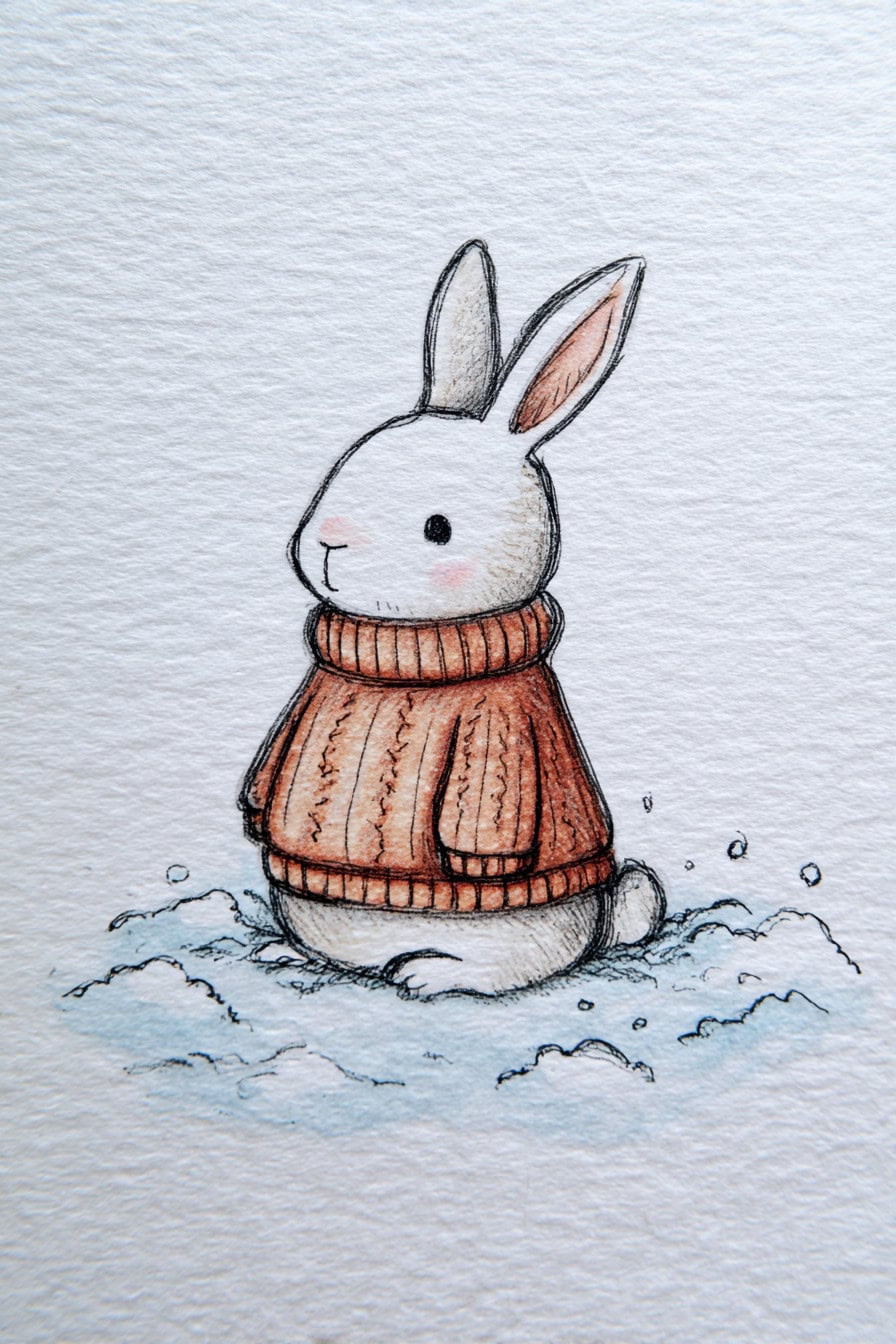 25 Adorable Cute Winter Animal Doodles for Your Sketchbook - Brighter Craft
