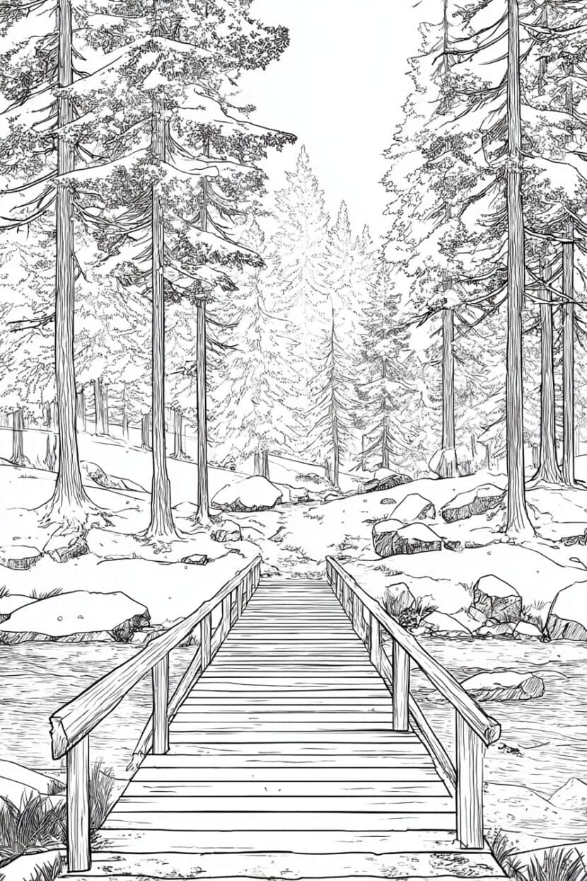 25 Soft Winter Aesthetic Coloring Pages for Cozy Vibes - Brighter Craft ...