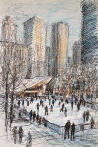 25 Cozy Winter Urban Sketch Ideas for Inspiration - Brighter Craft
