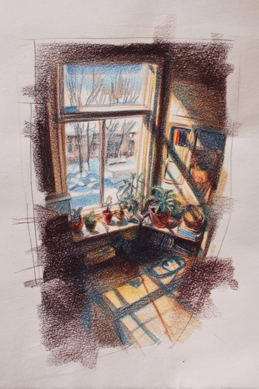 25 Cozy Winter Urban Sketch Ideas for Inspiration - Brighter Craft