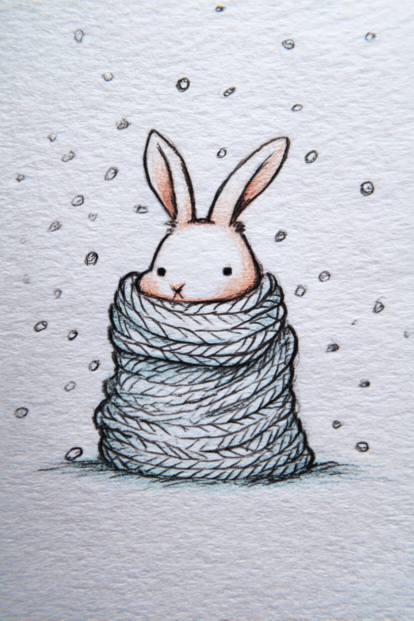 25 Adorable Winter Animal Drawings for Creative Days - Brighter Craft