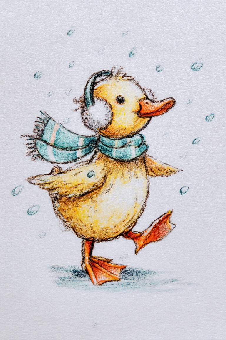 25 Adorable Winter Animal Drawings for Creative Days - Brighter Craft