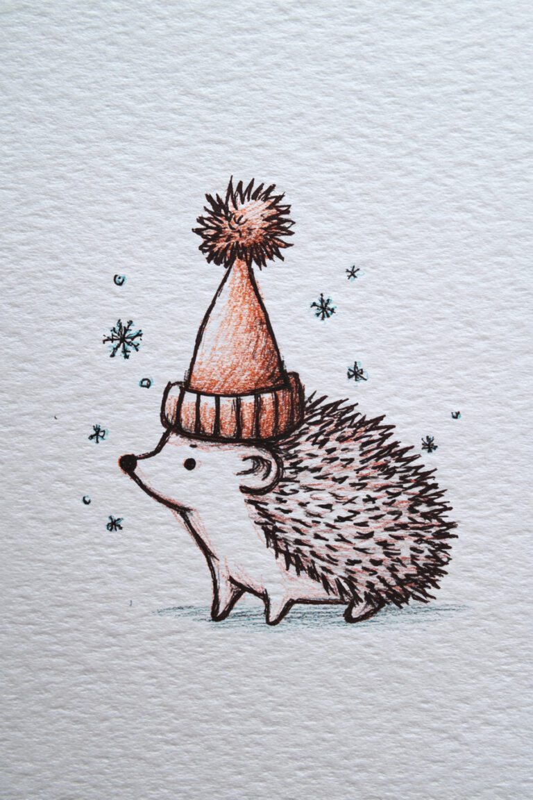 25 Adorable Winter Animal Drawings for Creative Days - Brighter Craft