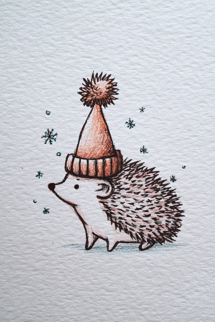 25 Adorable Winter Animal Drawings for Creative Days - Brighter Craft
