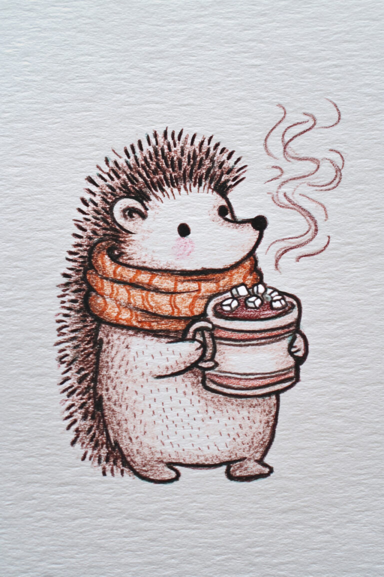 25 Adorable Winter Animal Drawings for Creative Days - Brighter Craft