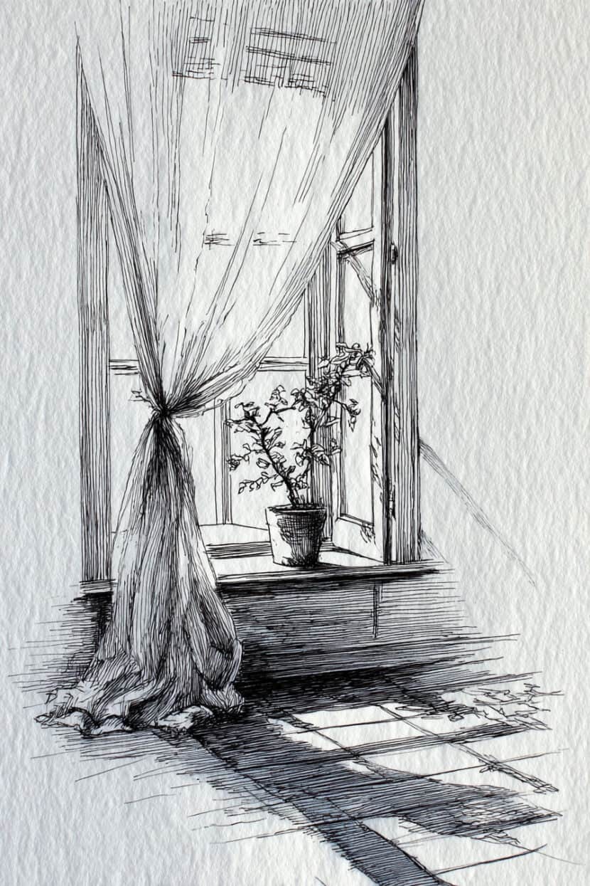 20 Minimal Aesthetic Sketch Ideas for Peaceful Drawing - Brighter Craft
