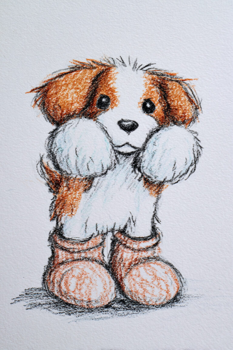 25 Adorable Winter Animal Drawings for Creative Days - Brighter Craft