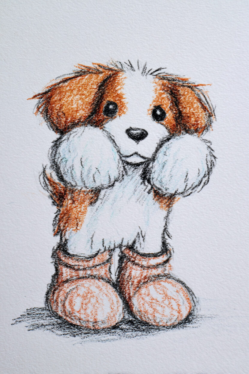 25 Adorable Winter Animal Drawings for Creative Days - Brighter Craft
