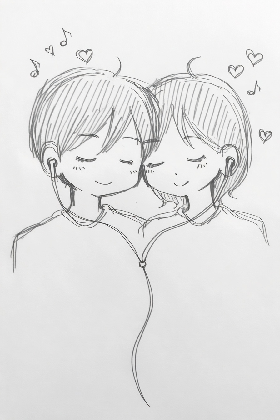 30 Simple Valentine Sketches Anyone Can Draw - Brighter Craft