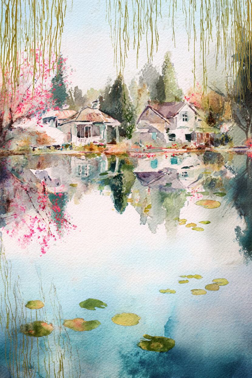 25 Cozy Spring Village Watercolors for Creative Inspiration - Brighter ...