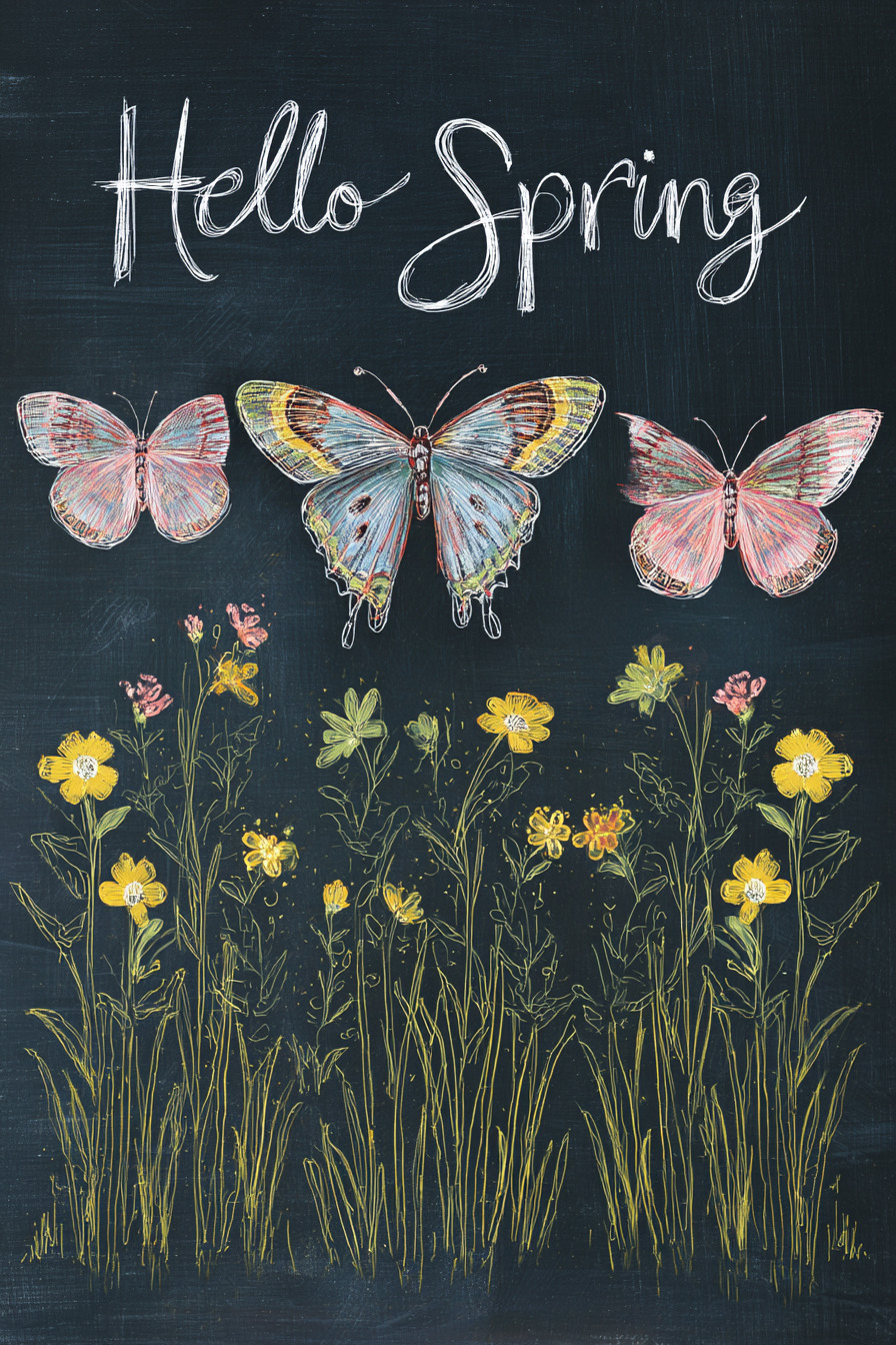 25 Easy Easter Chalkboard Drawings Anyone Can Recreate - Brighter Craft