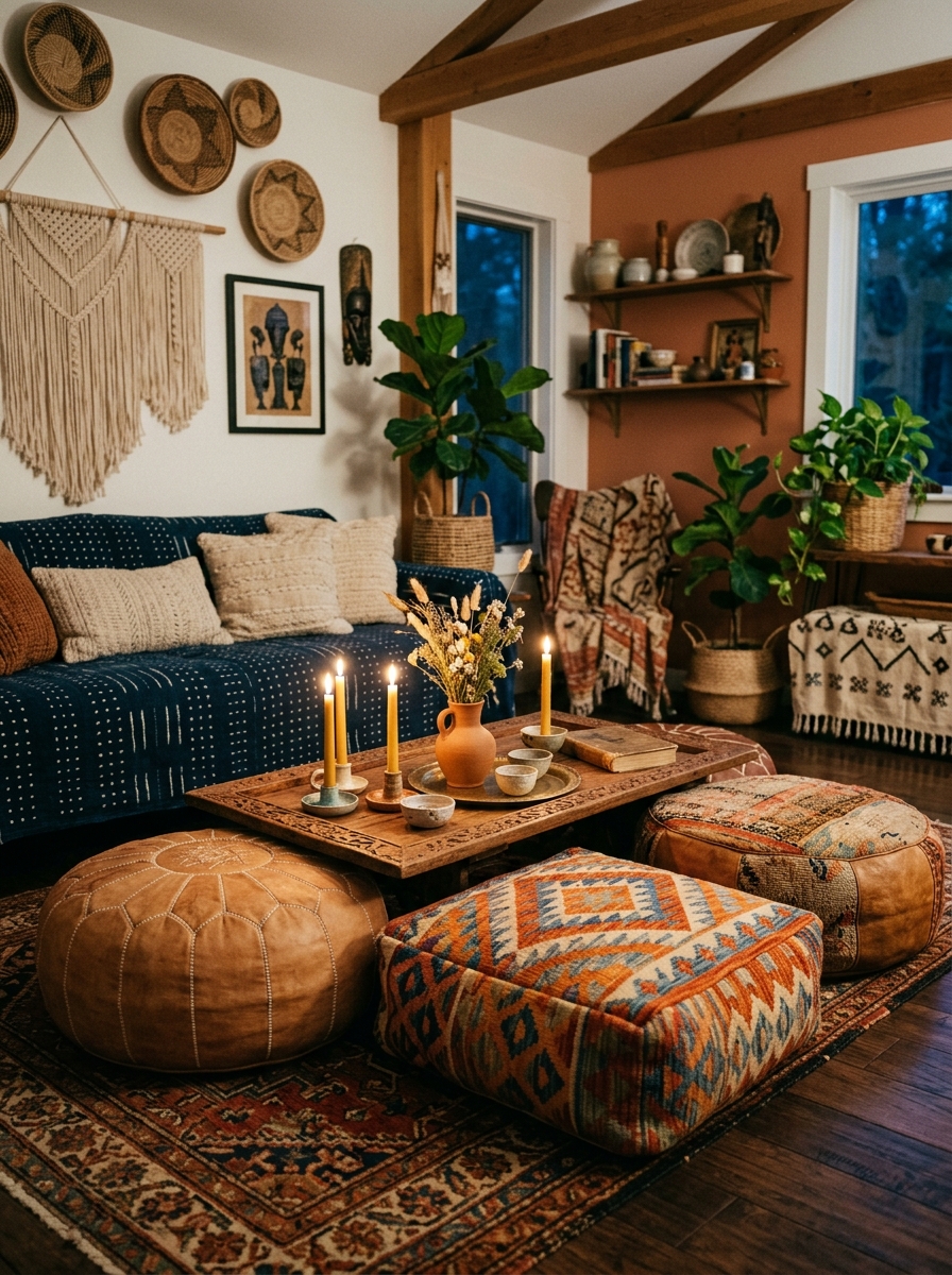 25 Inspiring Afro Bohemian Living Room Decor Ideas